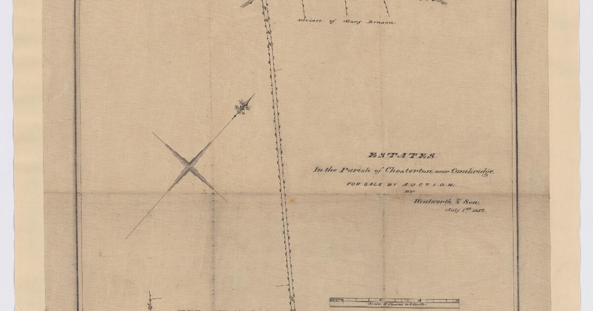 Maps : Estates in the parish of Chesterton, near Cambridge for sale by ...
