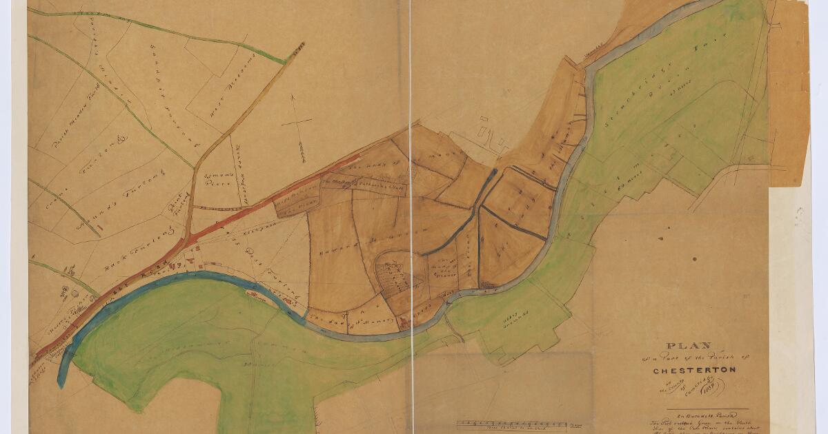 Maps : Plan of a part of the parish of Chesterton in the county of ...