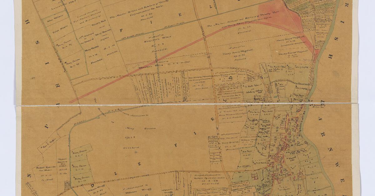 Maps : Chesterton. [Plan of the parish of Chesterton, Cambridge]