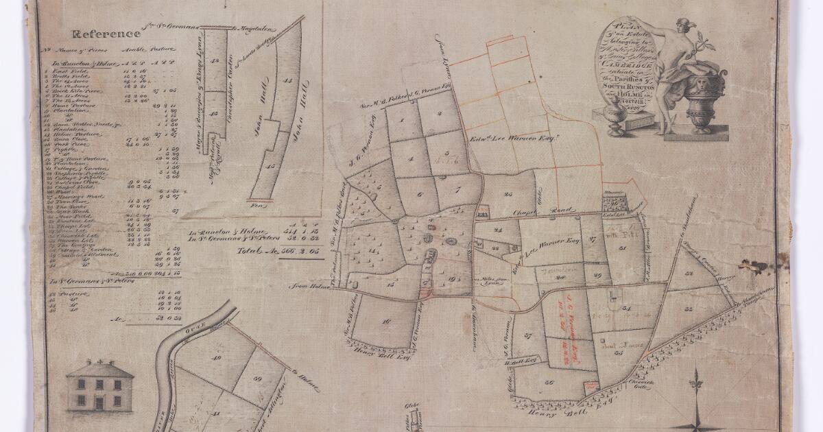 Maps : Plan of an estate belonging to the Master and Fellows of Caius ...