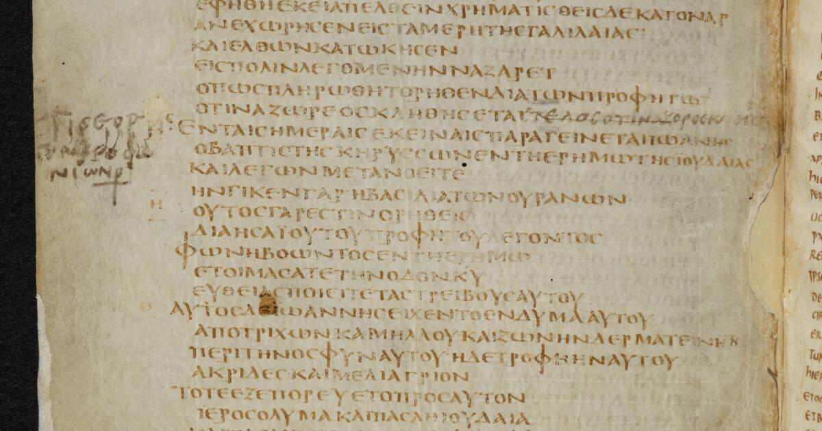 Western Medieval Manuscripts : Codex Bezae