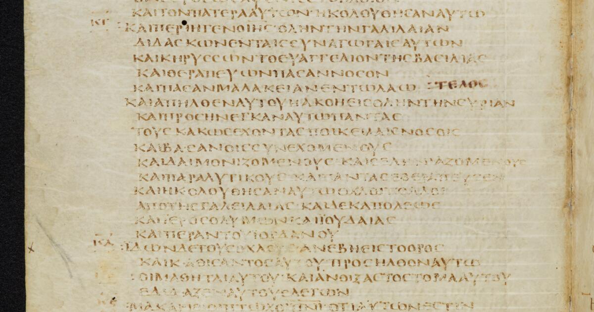 Western Medieval Manuscripts : Codex Bezae