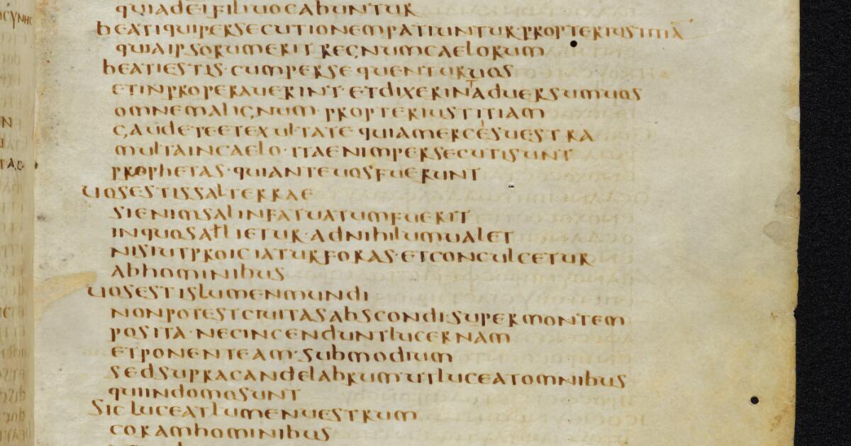 Western Medieval Manuscripts : Codex Bezae