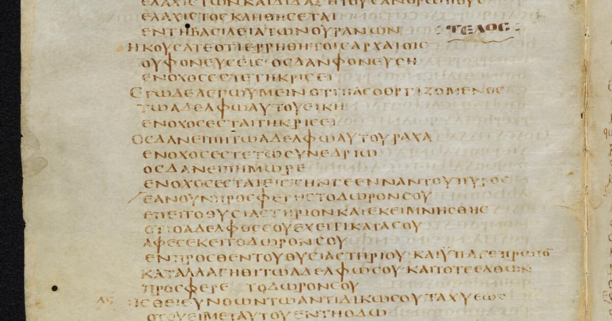 Western Medieval Manuscripts : Codex Bezae