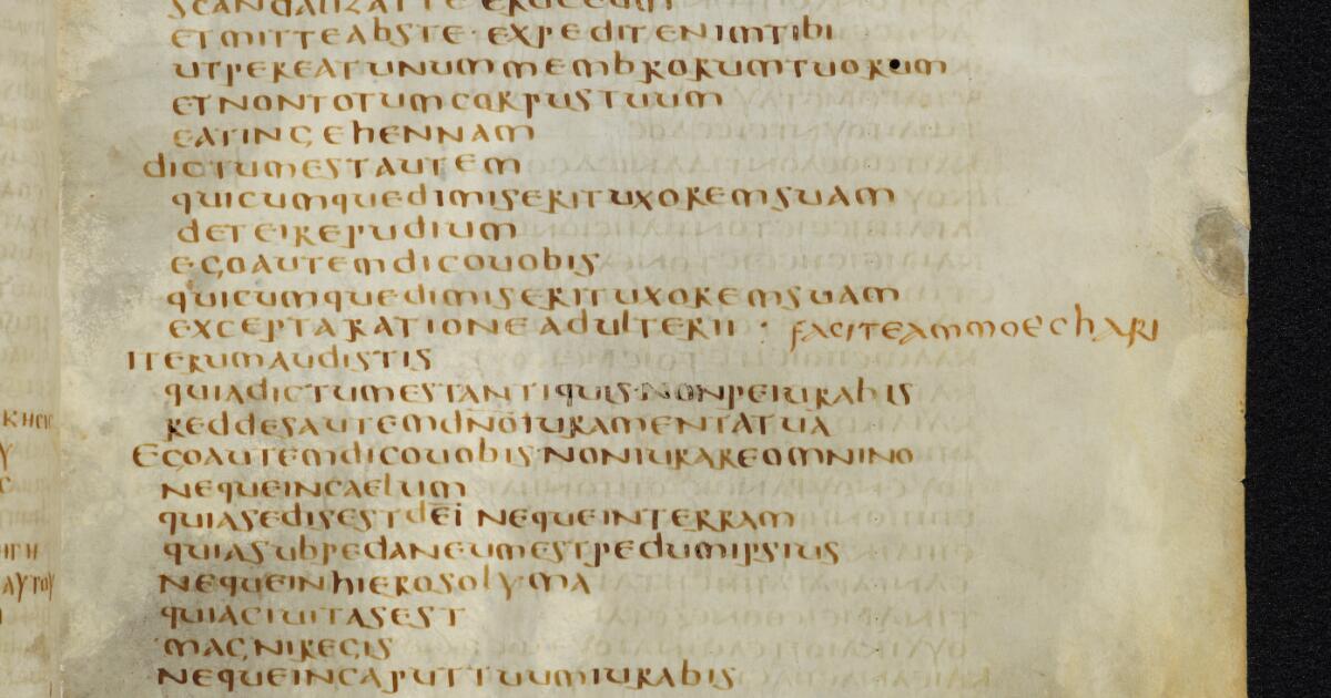 Western Medieval Manuscripts : Codex Bezae