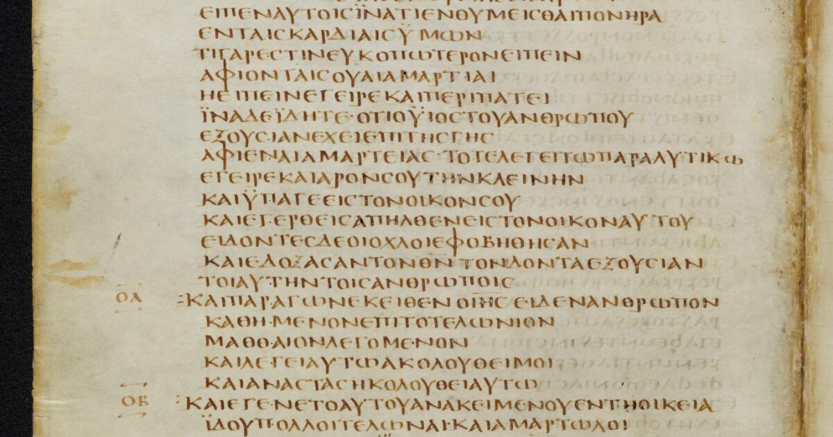 Western Medieval Manuscripts : Codex Bezae