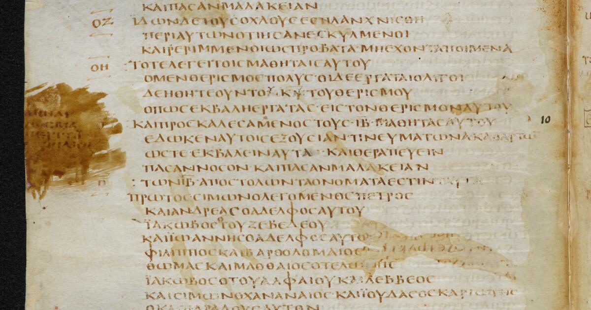 Western Medieval Manuscripts : Codex Bezae