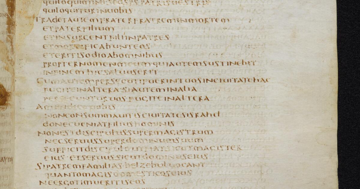 Western Medieval Manuscripts : Codex Bezae