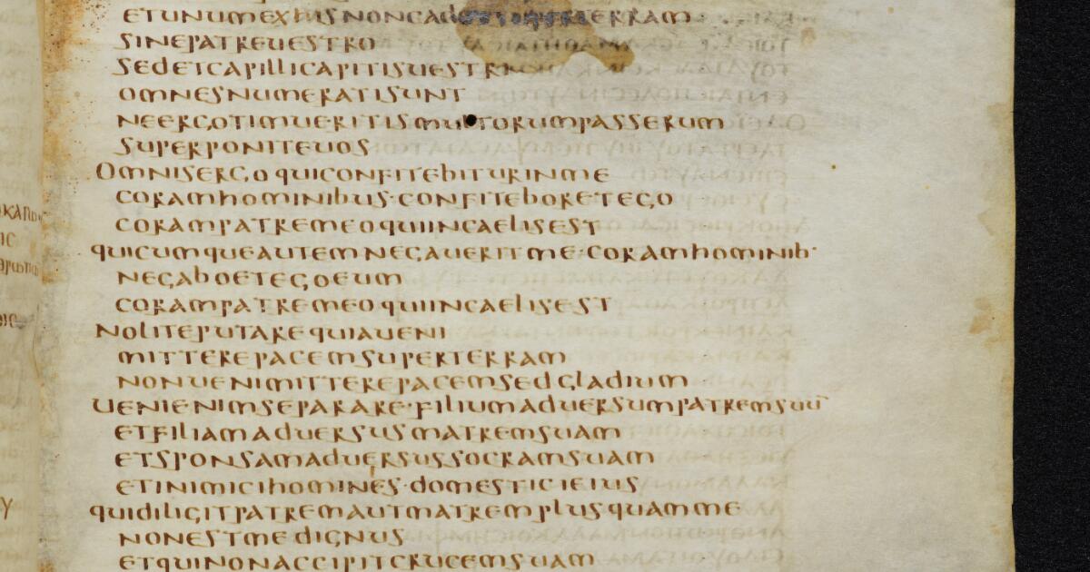 Western Medieval Manuscripts : Codex Bezae