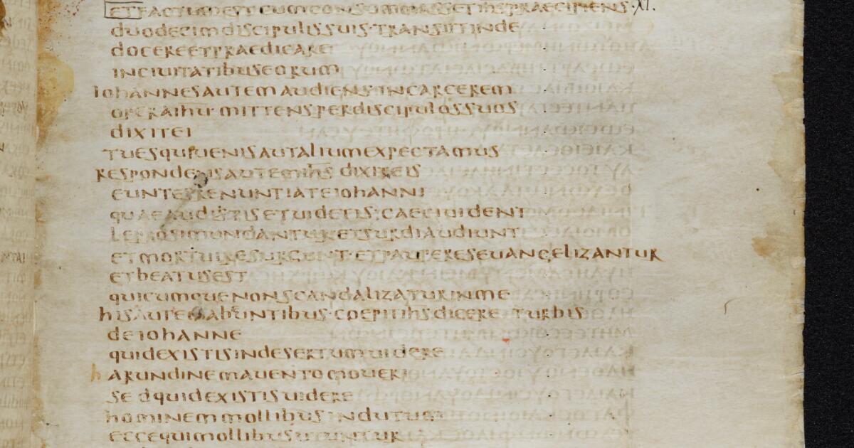 Western Medieval Manuscripts : Codex Bezae