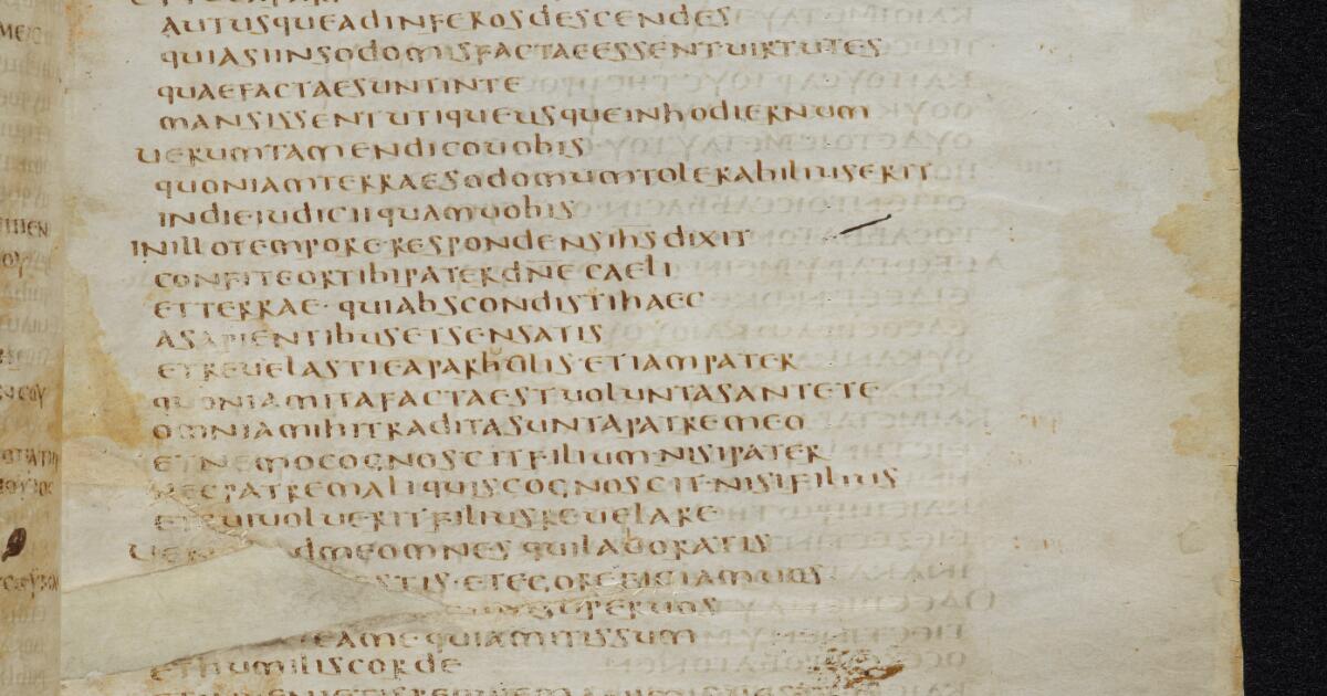 Western Medieval Manuscripts : Codex Bezae