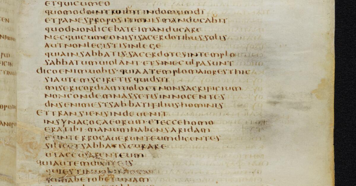 Western Medieval Manuscripts : Codex Bezae