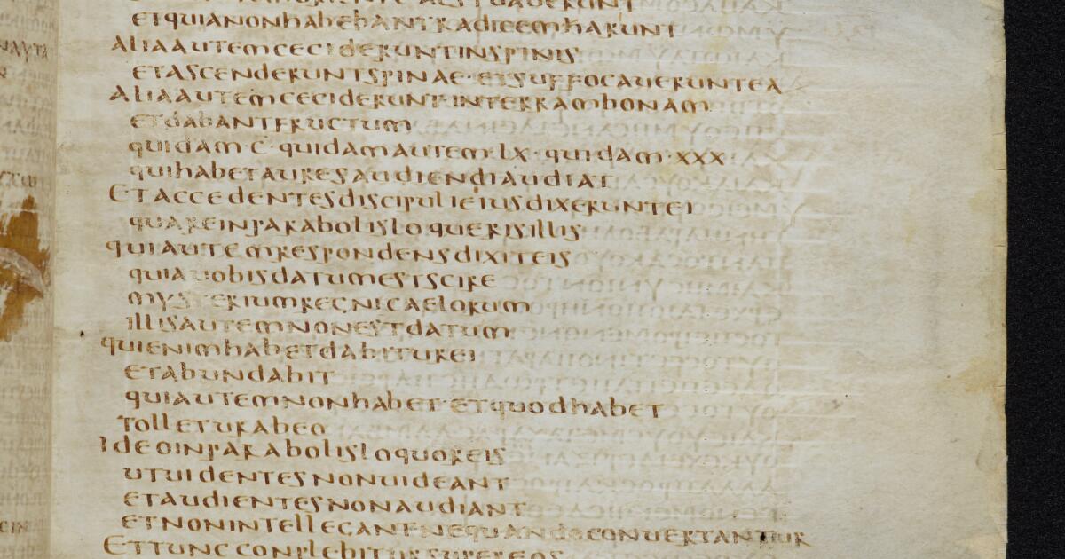 Western Medieval Manuscripts : Codex Bezae