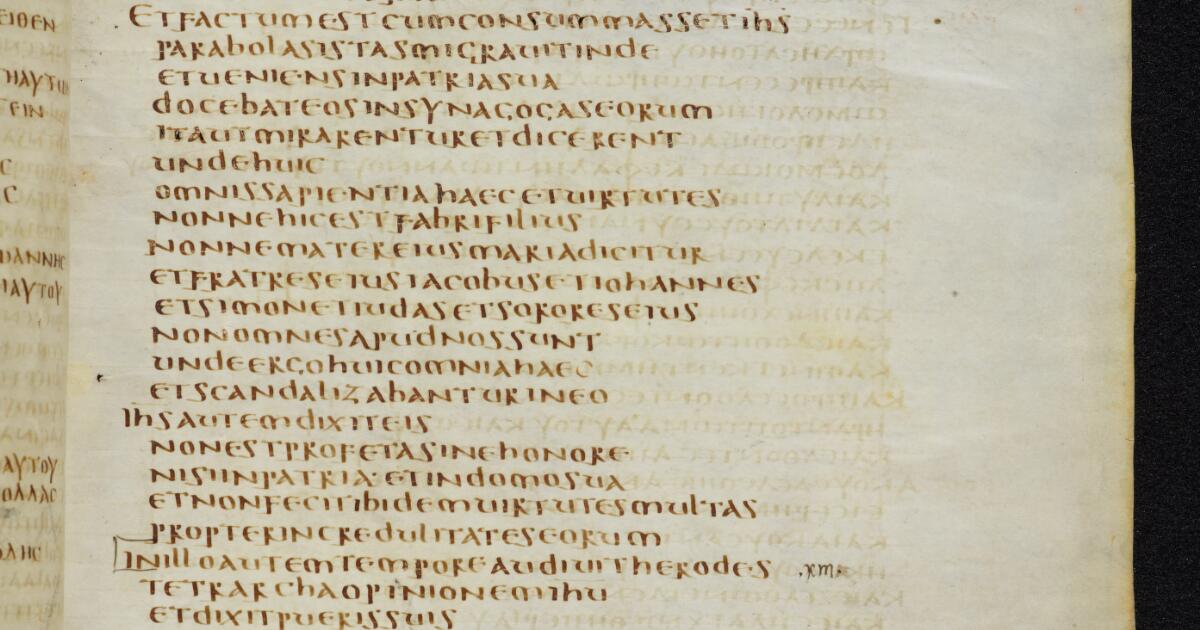 Western Medieval Manuscripts : Codex Bezae