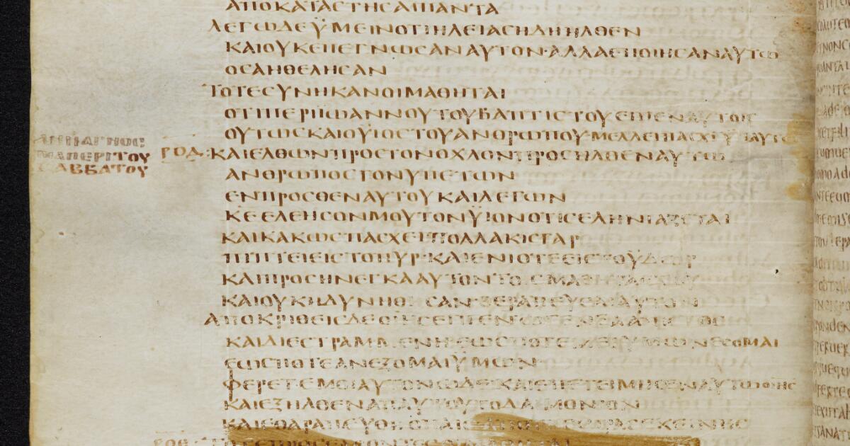 Western Medieval Manuscripts : Codex Bezae