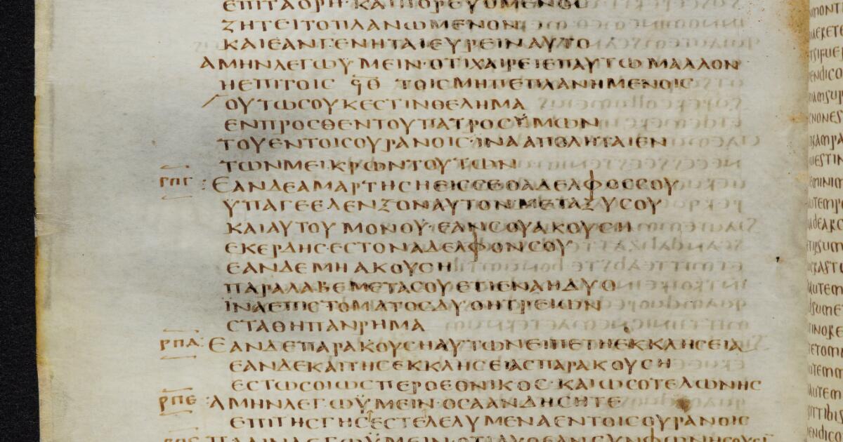 Western Medieval Manuscripts : Codex Bezae