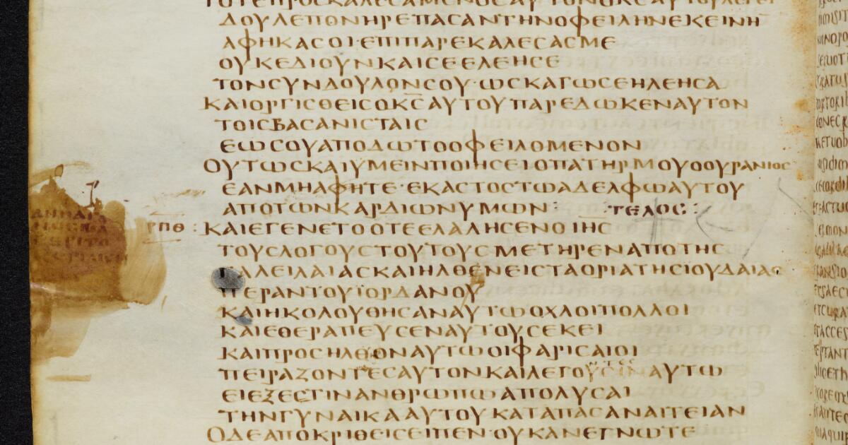 Western Medieval Manuscripts : Codex Bezae