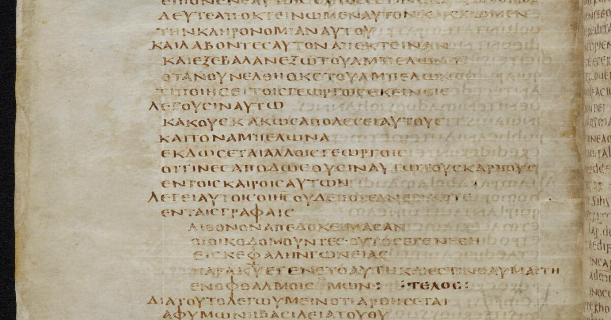 Western Medieval Manuscripts : Codex Bezae