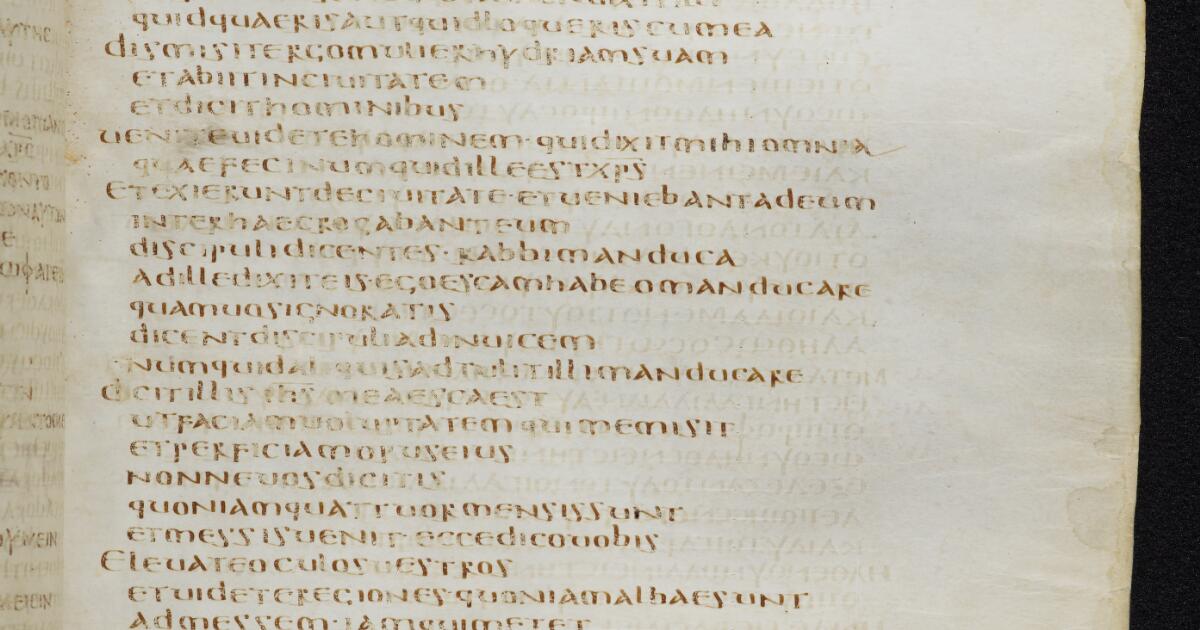 Western Medieval Manuscripts : Codex Bezae