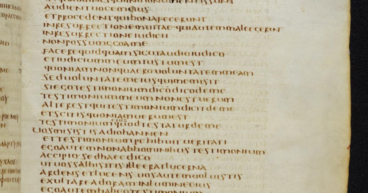 Western Medieval Manuscripts : Codex Bezae
