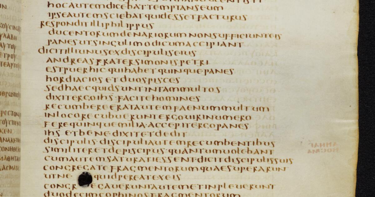Western Medieval Manuscripts : Codex Bezae