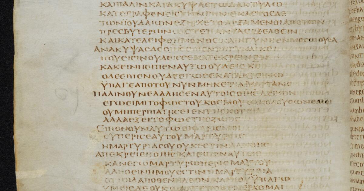 Western Medieval Manuscripts : Codex Bezae