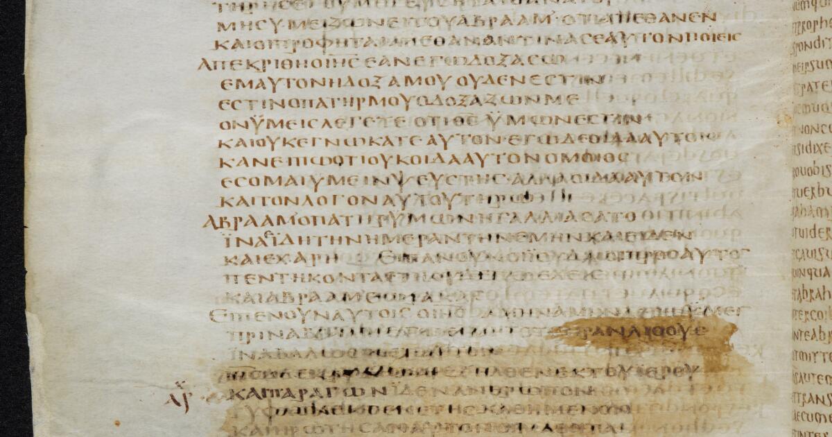 Western Medieval Manuscripts : Codex Bezae