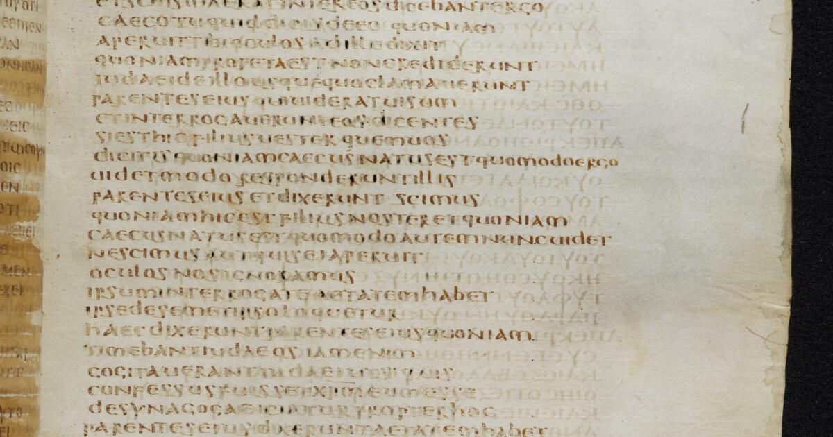 Western Medieval Manuscripts : Codex Bezae