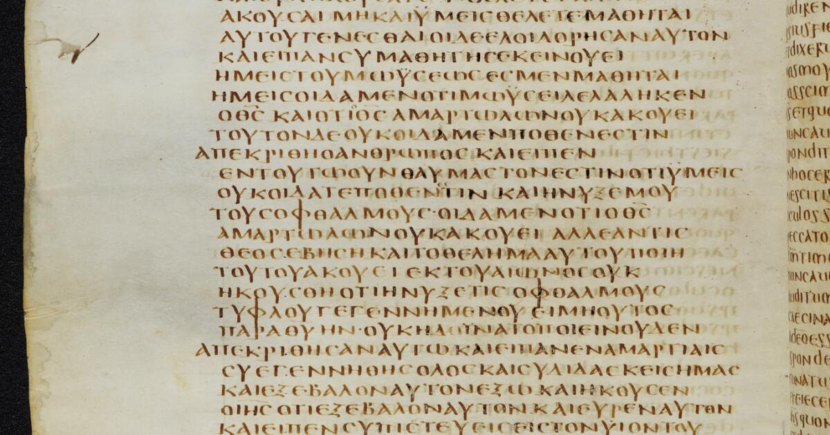 Western Medieval Manuscripts : Codex Bezae