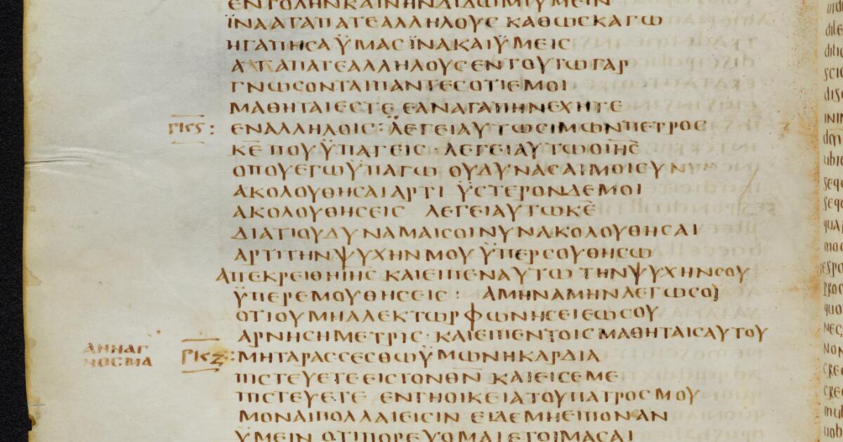 Western Medieval Manuscripts : Codex Bezae