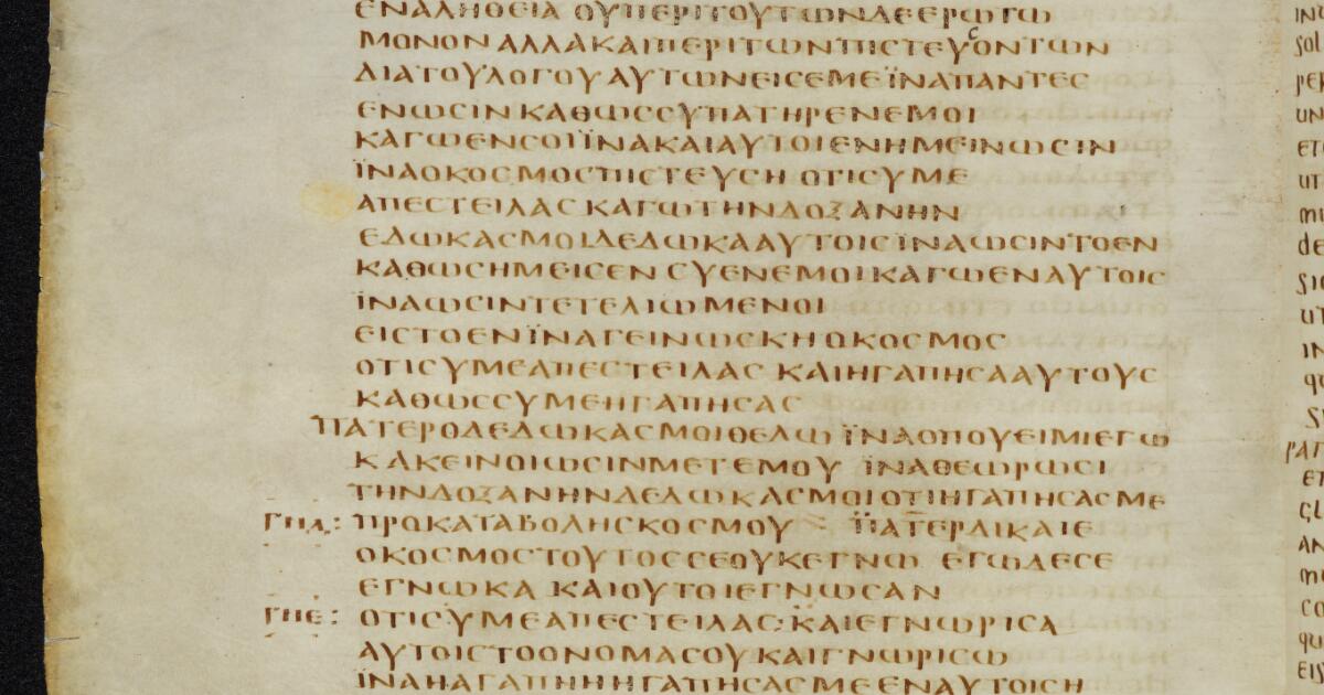 Western Medieval Manuscripts : Codex Bezae