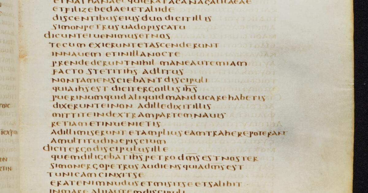 Western Medieval Manuscripts : Codex Bezae