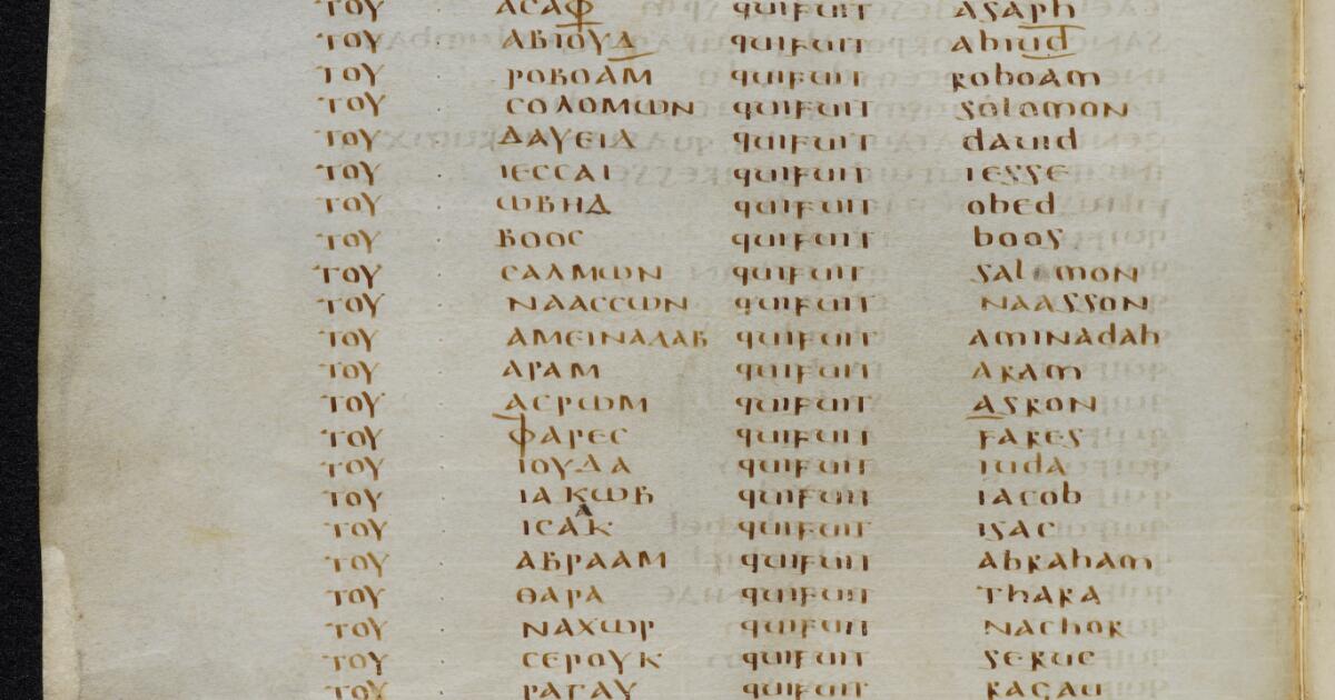 Western Medieval Manuscripts : Codex Bezae