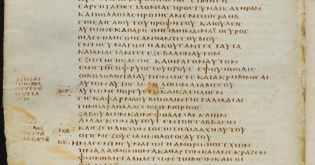 Western Medieval Manuscripts : Codex Bezae