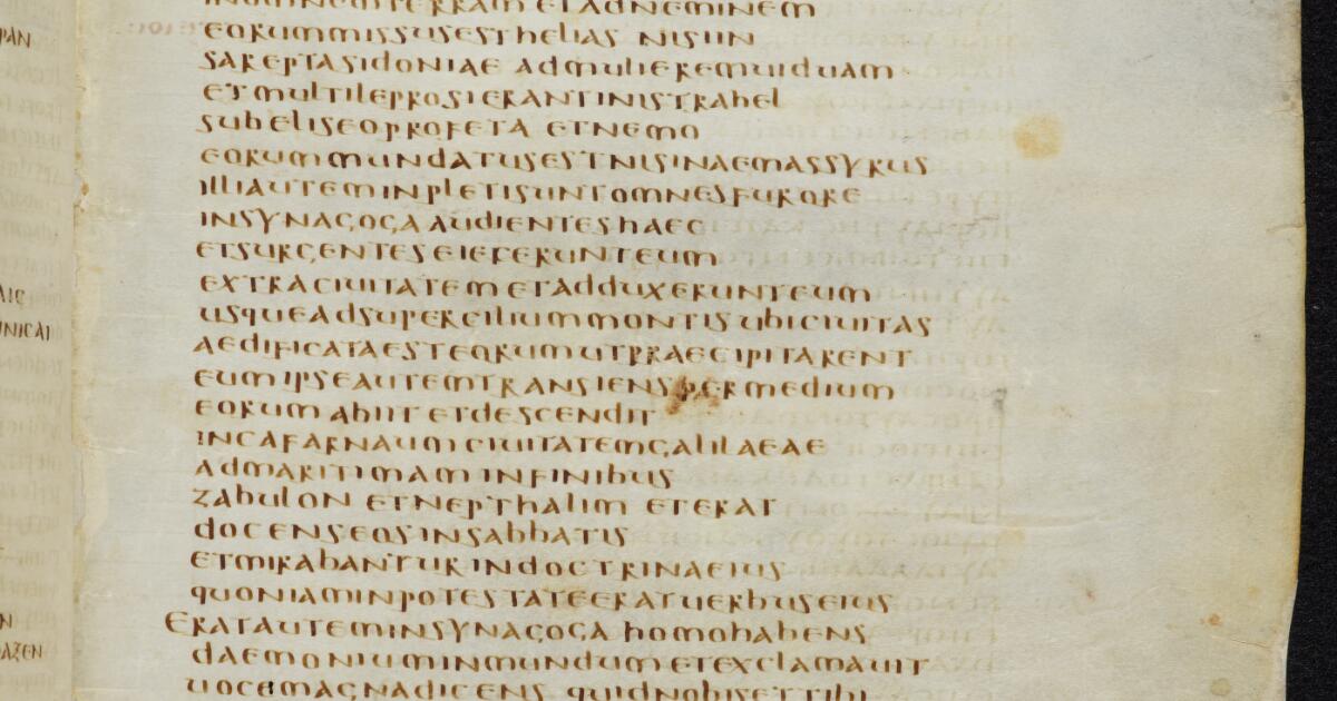 Western Medieval Manuscripts : Codex Bezae