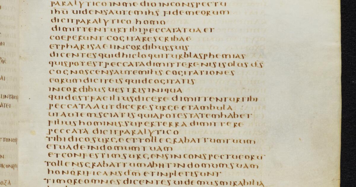 Western Medieval Manuscripts : Codex Bezae
