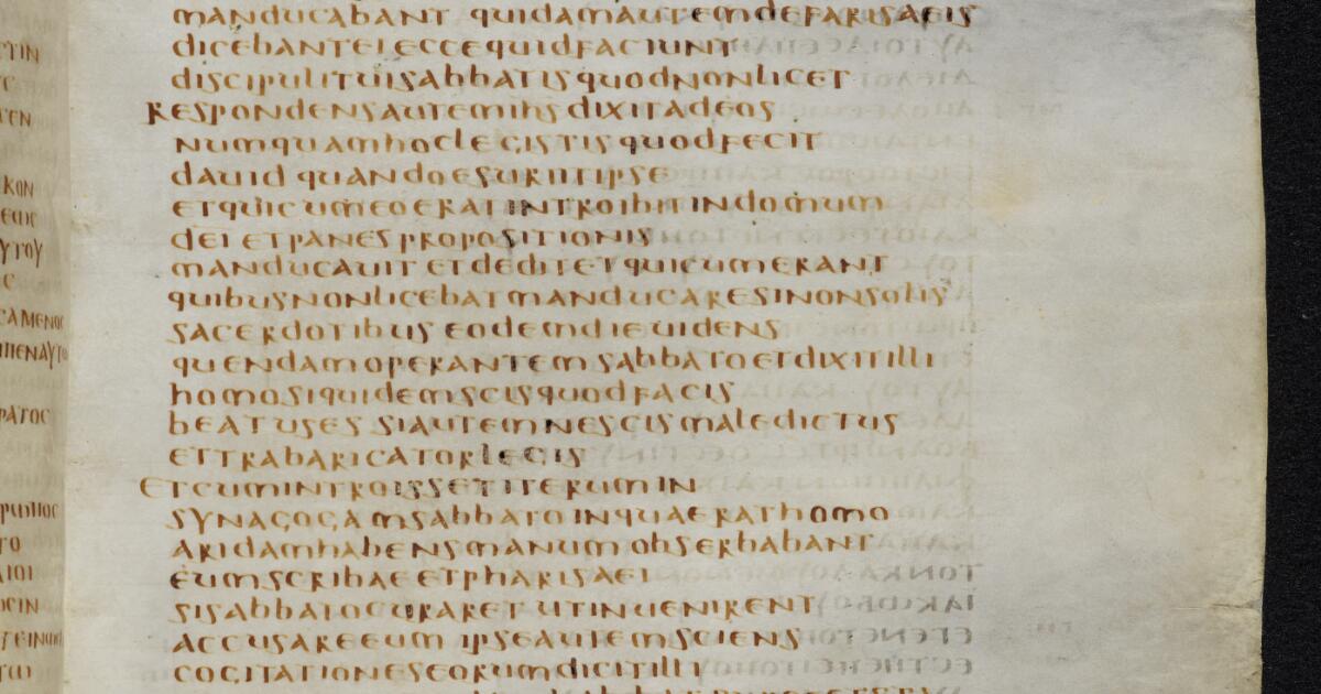 Western Medieval Manuscripts : Codex Bezae