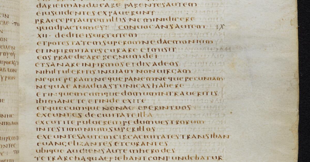 Western Medieval Manuscripts : Codex Bezae