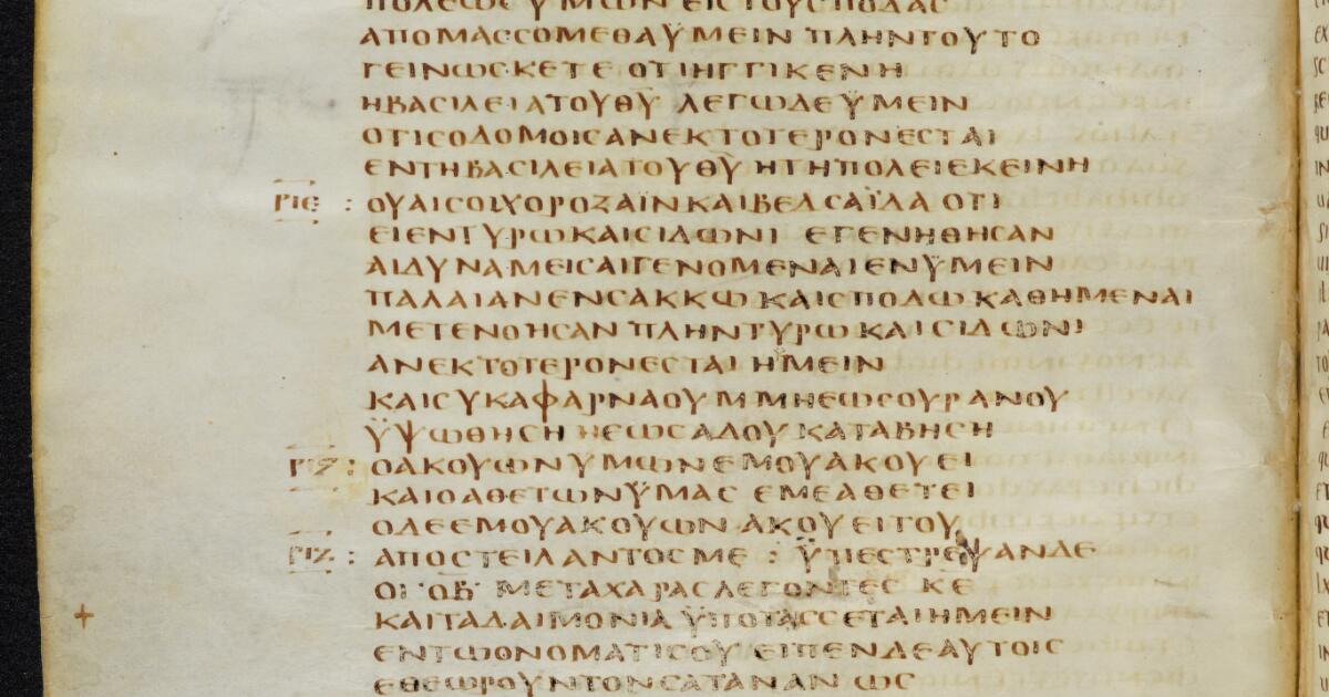 Western Medieval Manuscripts : Codex Bezae