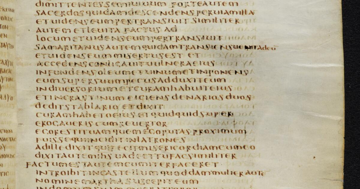 Western Medieval Manuscripts : Codex Bezae