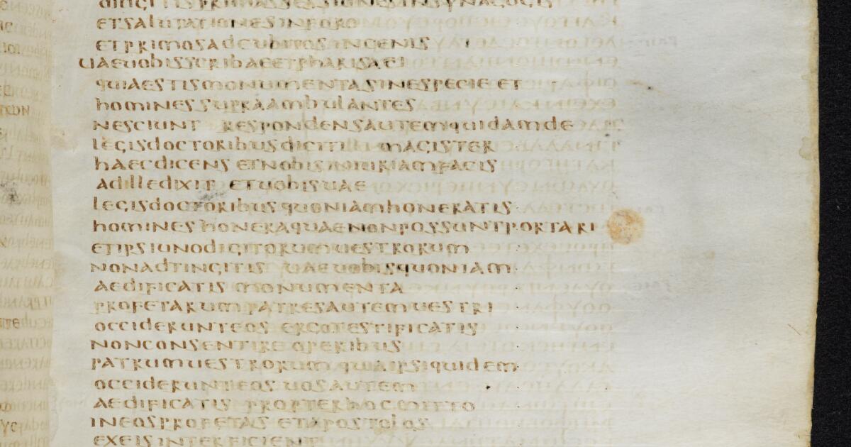 Western Medieval Manuscripts : Codex Bezae