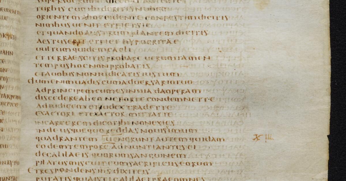 Western Medieval Manuscripts : Codex Bezae