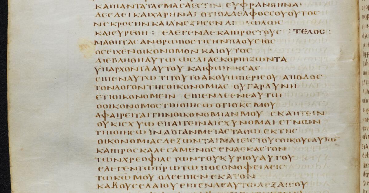 Western Medieval Manuscripts : Codex Bezae