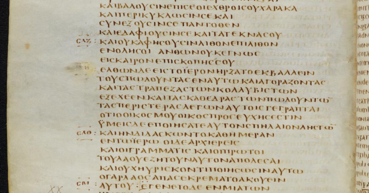 Western Medieval Manuscripts : Codex Bezae