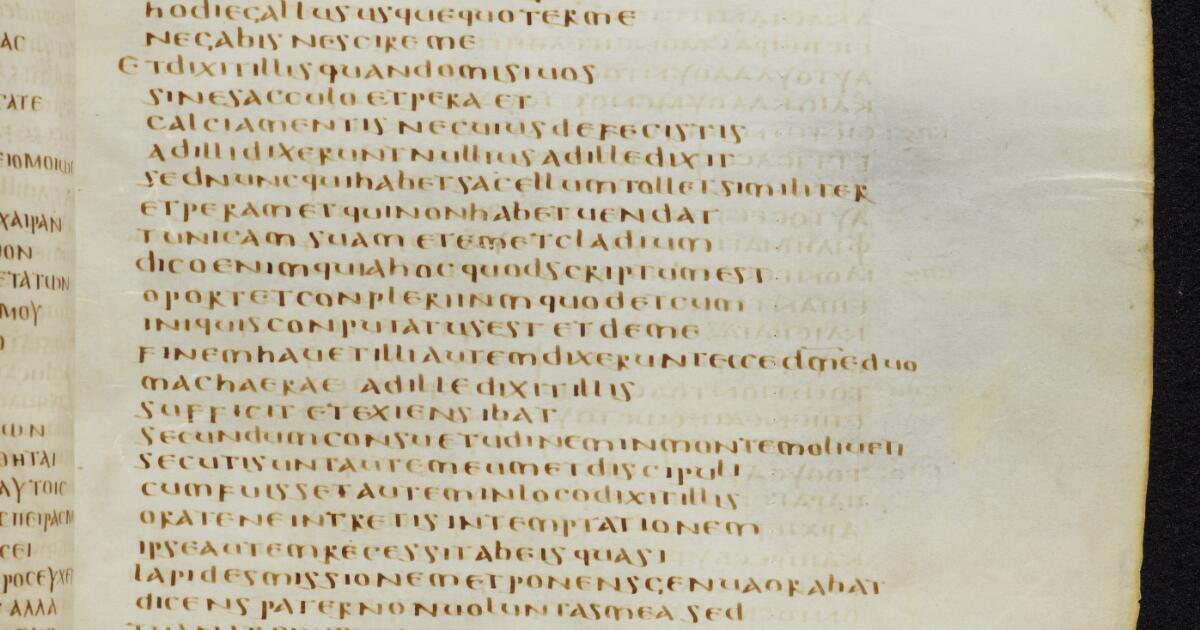 Western Medieval Manuscripts : Codex Bezae
