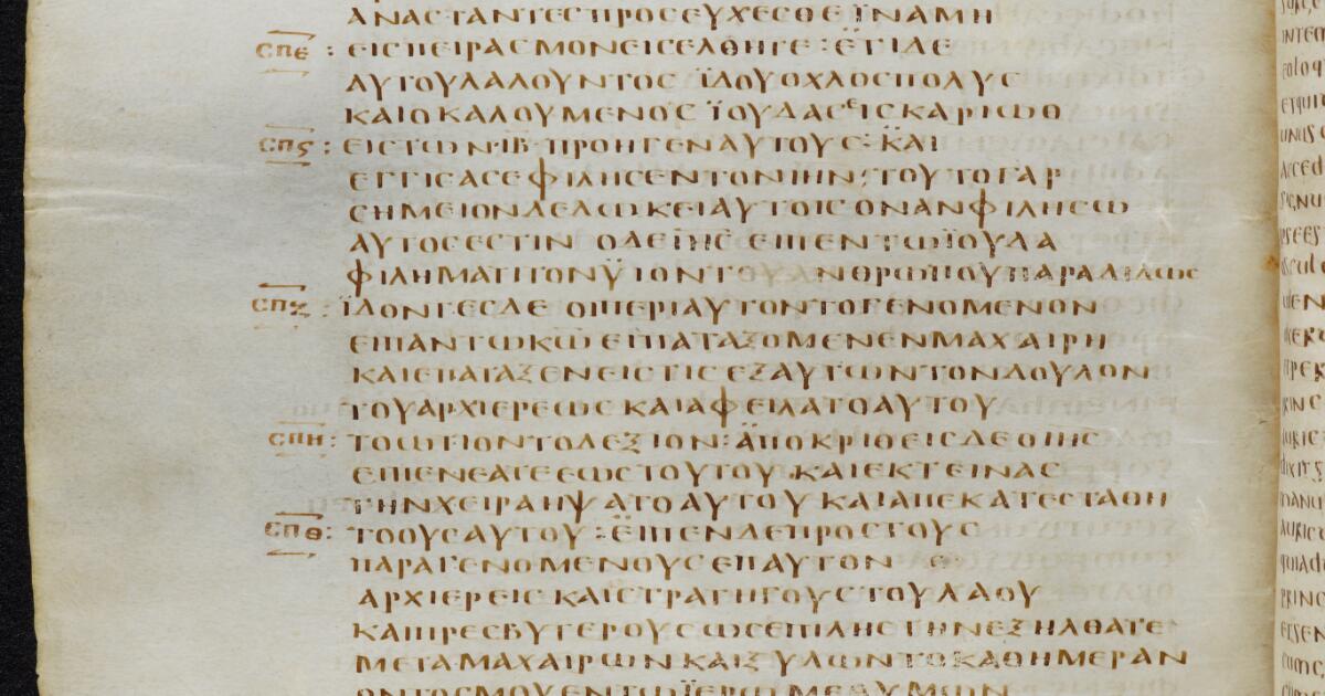 Western Medieval Manuscripts : Codex Bezae