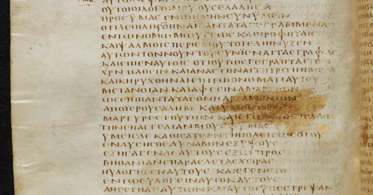 Western Medieval Manuscripts : Codex Bezae