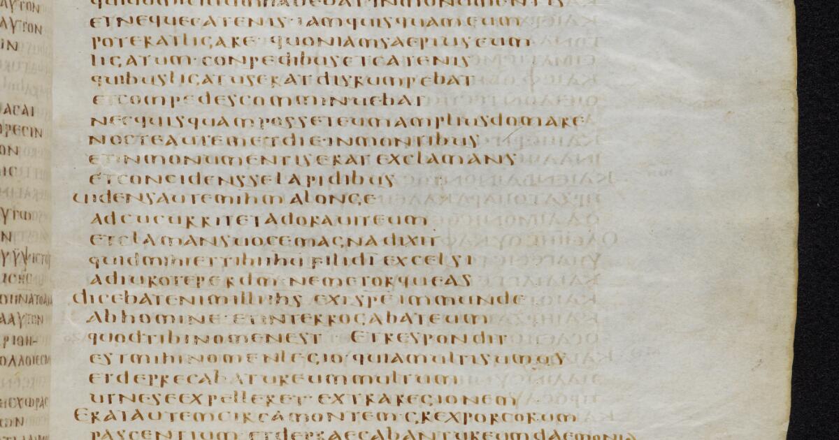 Western Medieval Manuscripts : Codex Bezae