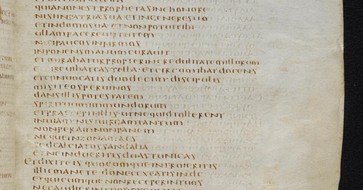 Western Medieval Manuscripts : Codex Bezae