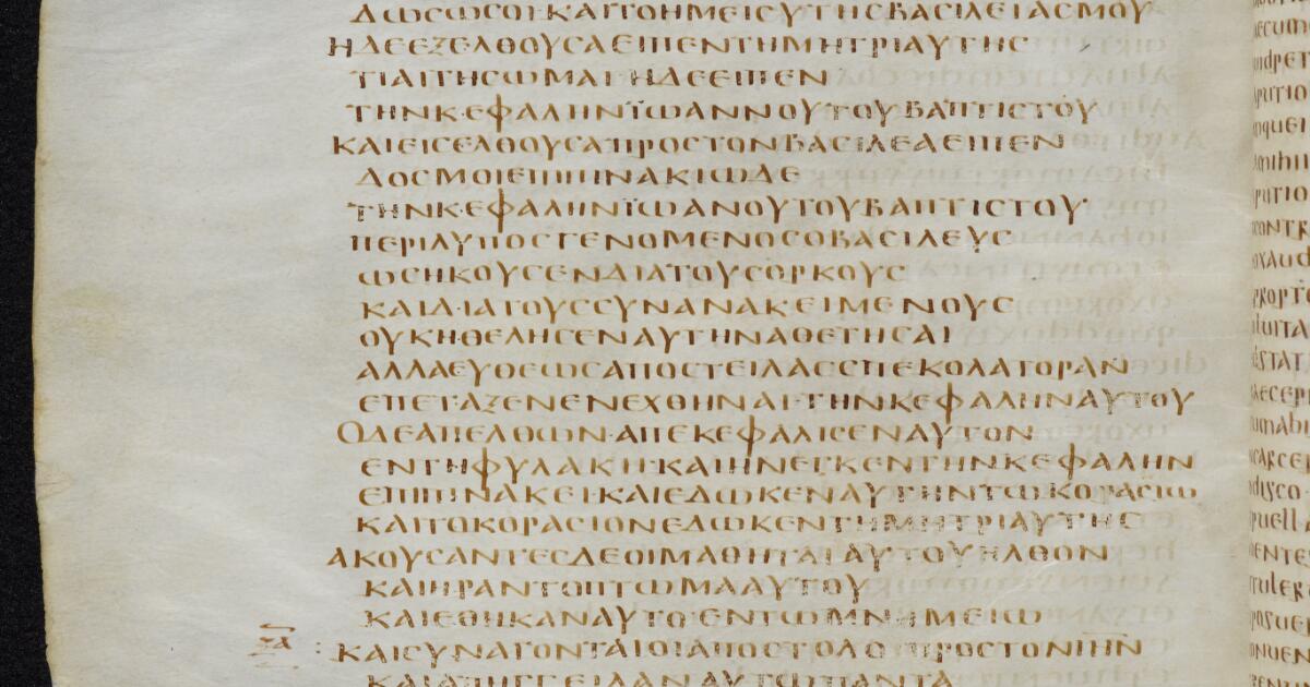 Western Medieval Manuscripts : Codex Bezae